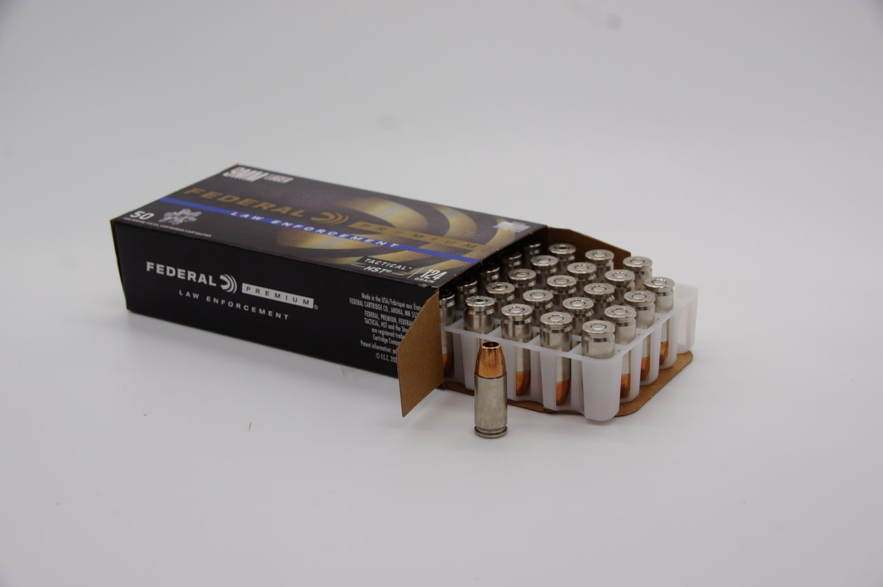 FEDERAL PREMIUM HST 9MM 124 GRAIN JACKETED HOLLOW POINT 50RD/BOX ...